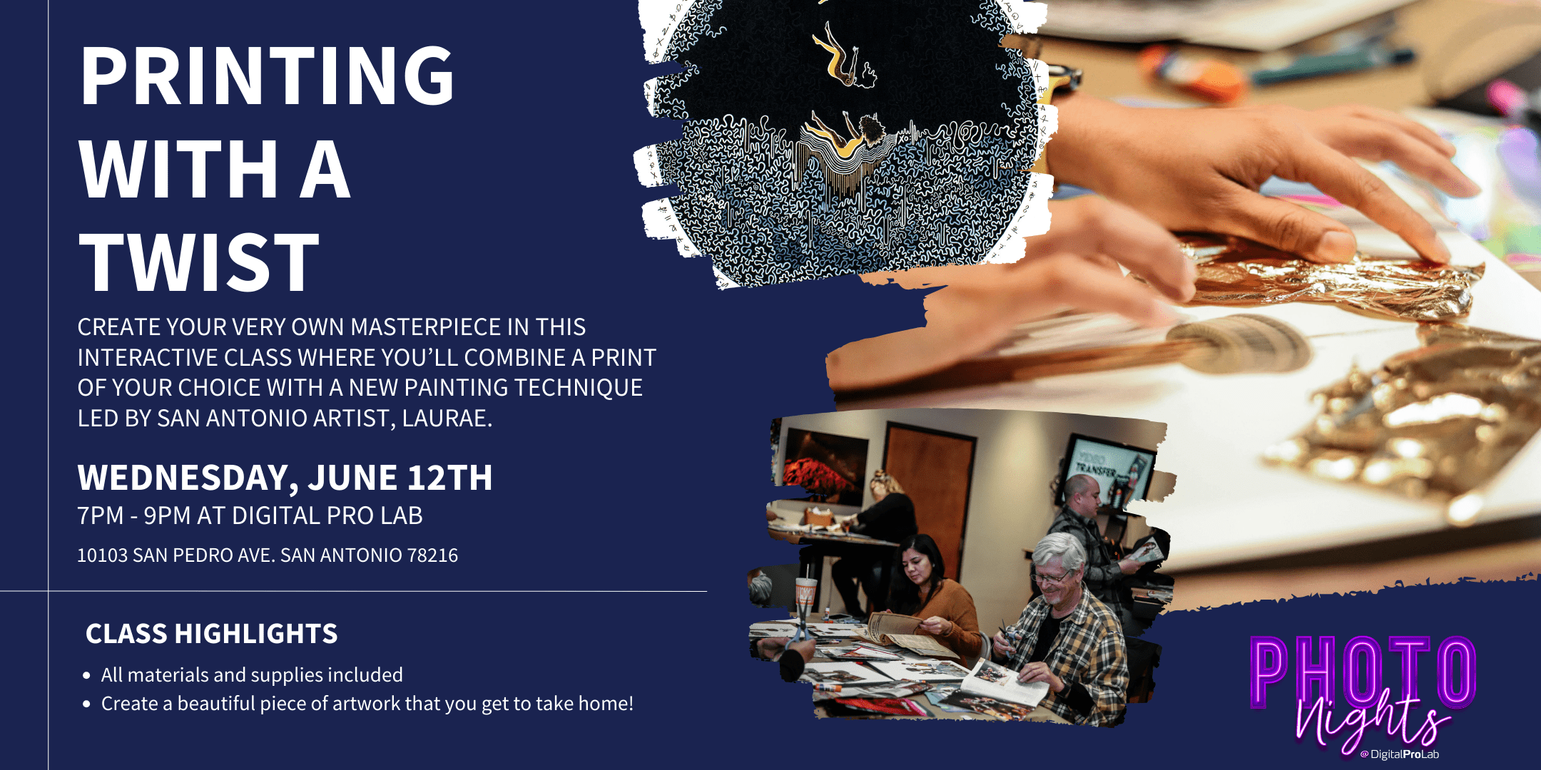 Events from July 4 – March 27 – Digital Pro Lab